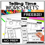 Telling Time Worksheets Freebie - Teach Love Autism