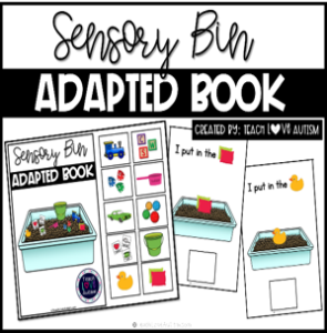 Sensory Bin Adapted Book - Teach Love Autism
