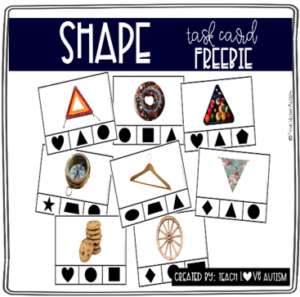 Shape Task Cards - Teach Love Autism
