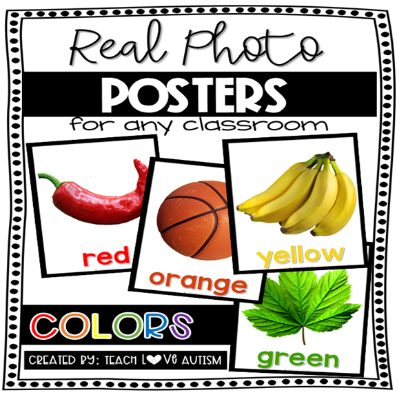 Real Photo Color Posters - Teach Love Autism