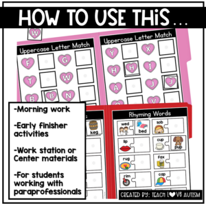 Reading File Folders | FREEBIE - Teach Love Autism