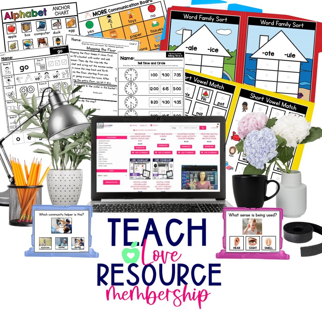 Resource Membership Sales Page - Teach Love Autism
