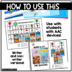 WH Question Adapted Books WHEN | Seasons - Teach Love Autism