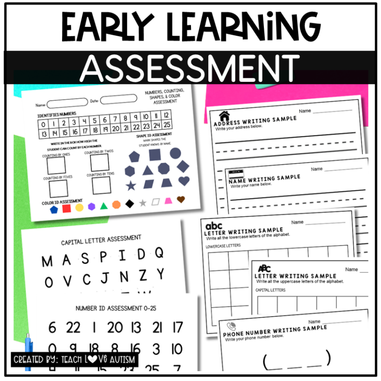 Early Learning Assessment for Academic Skills - Teach Love Autism