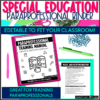 Editable Paraprofessional Binder and Training Manual for Special ...