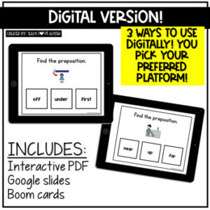Prepositions | Location of Objects | Reading Printable Task Cards ...