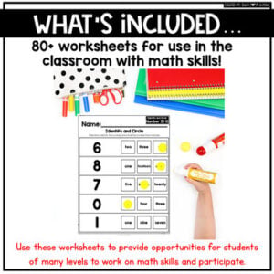 Number Identification with Words 0-20 | Numeracy | No Prep Math ...