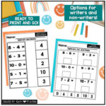 Subtraction Within 10 Worksheets | No Prep Math Worksheets - Teach Love ...