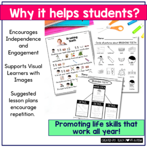 Brushing Teeth Life Skills Reading Comprehension Passages and ...