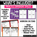 Telling Time Independent Binder BUNDLE | Work Binder | Time File ...