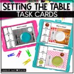 Setting the Table Task Cards | Life Skills Activity - Teach Love Autism