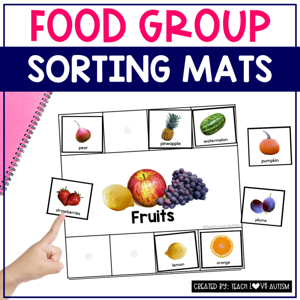 Food Group Sorting Mats - Teach Love Autism
