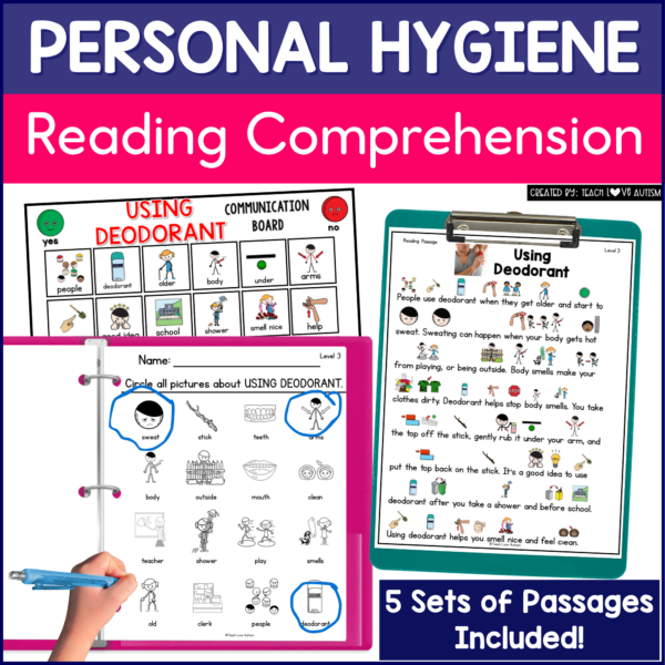 Personal Hygiene Life Skills Reading Comprehension Passages and ...