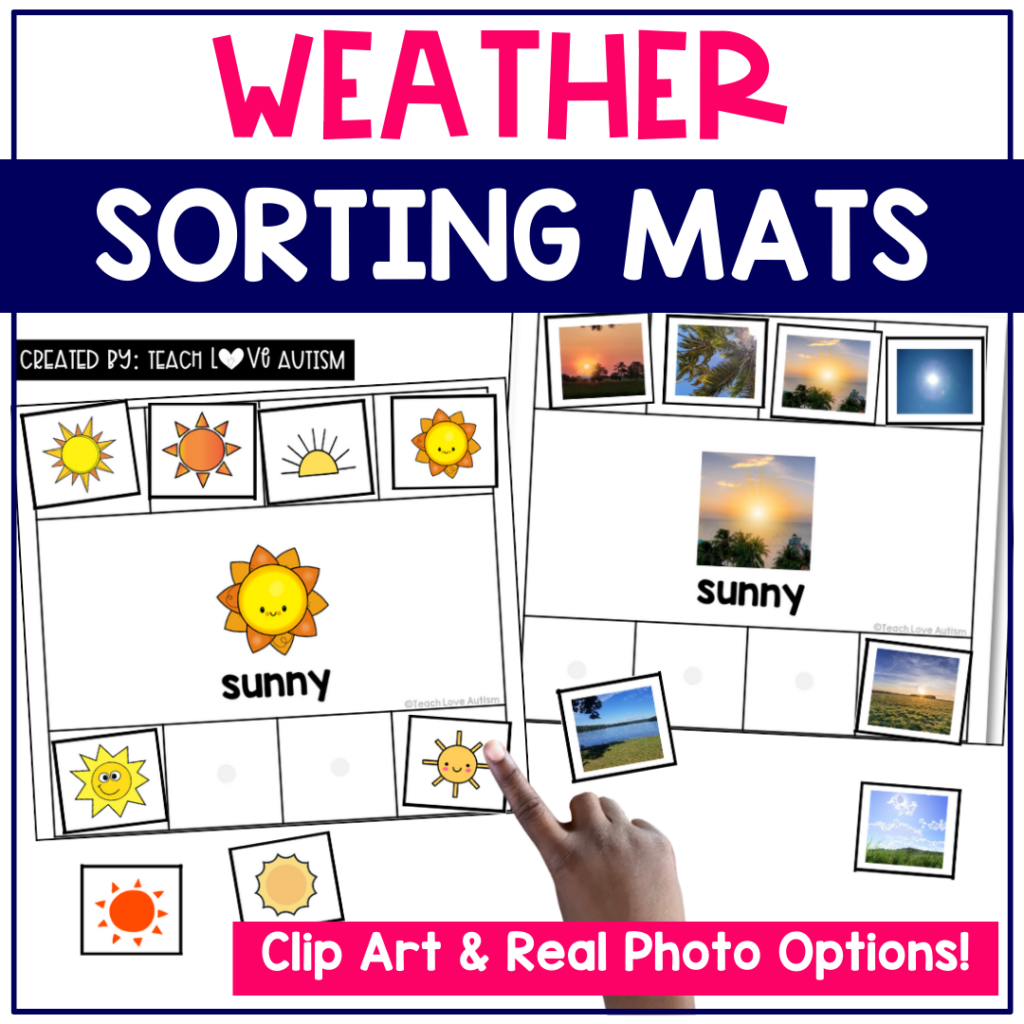 Weather Sorting Mats - Teach Love Autism